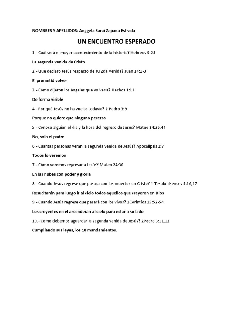 UN ENCUENTRO INESPERADO | PDF