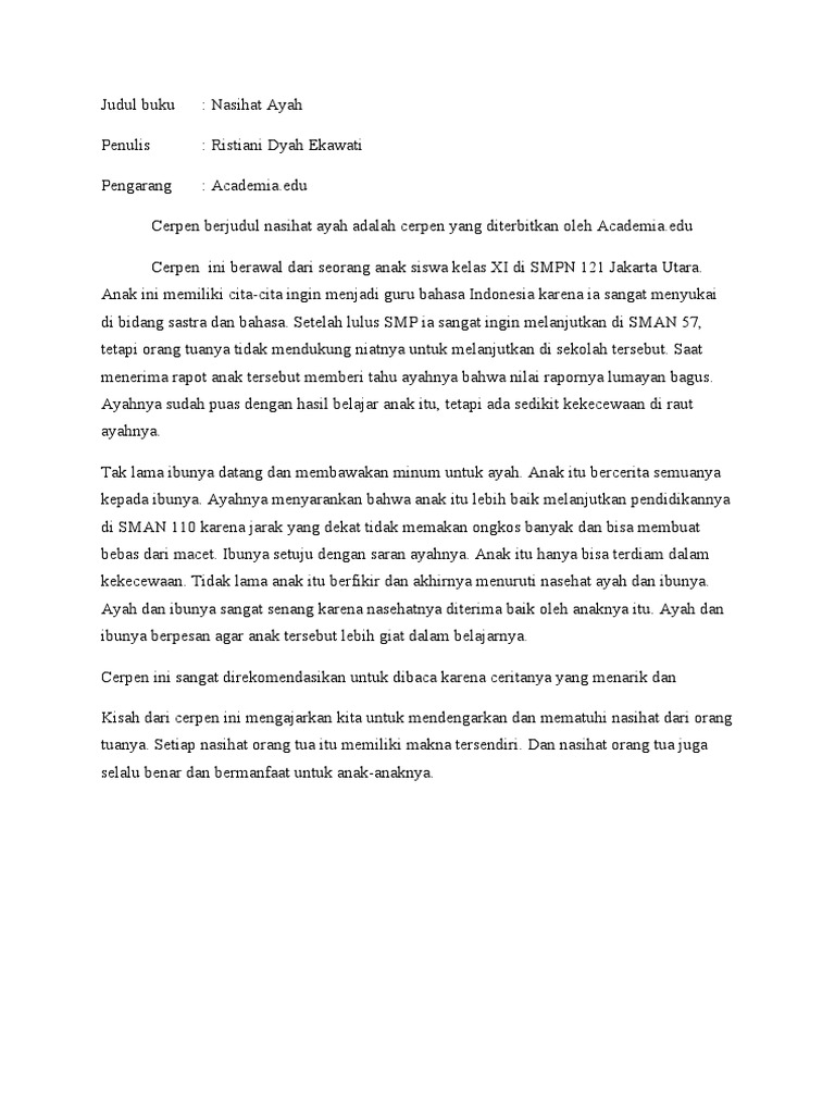 Resensi Cerpen Gita | PDF