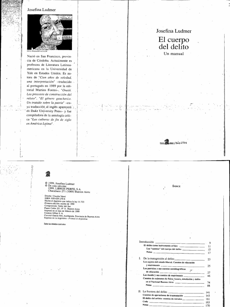Josefina Ludmer El Cuerpo Del Delito Pdf