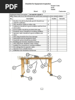 Eot Crane Inspection Checklist | PDF