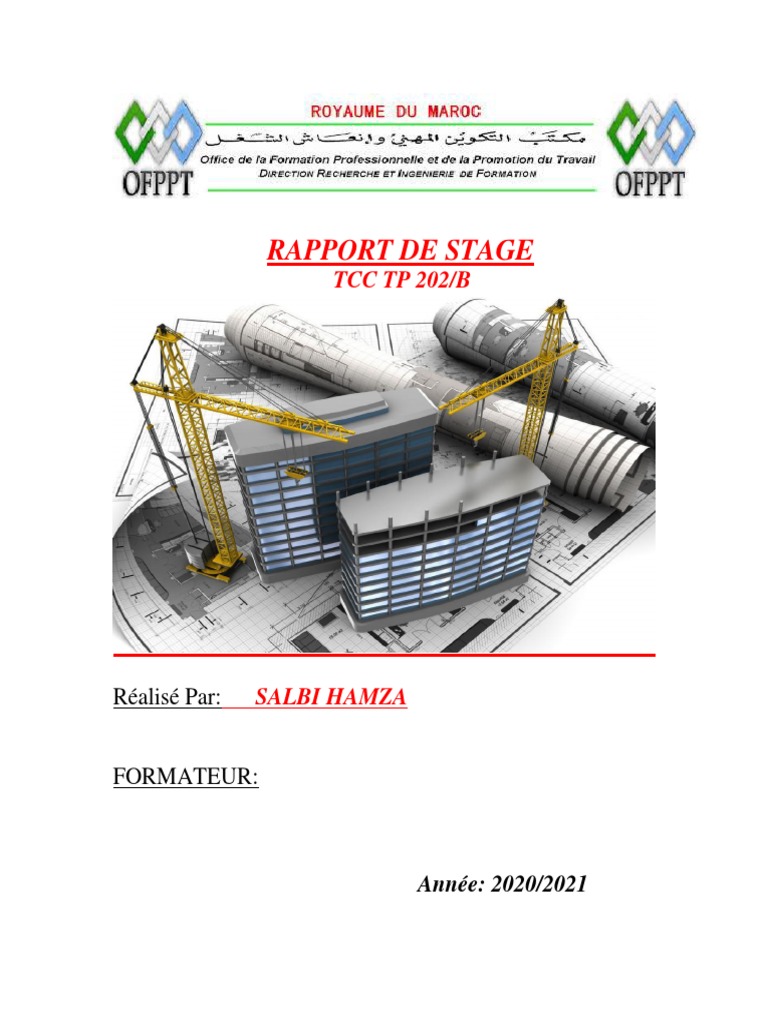 Rapport de Satage TCC 202 | PDF