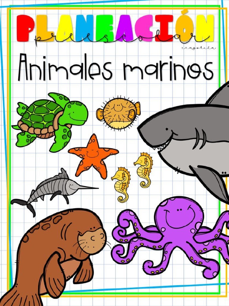 Actividades de Animales Marinos para Preescolar | PDF | Aprendizaje ...