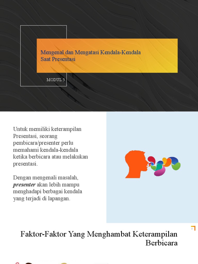 Kendala Dalam Presentasi | PDF