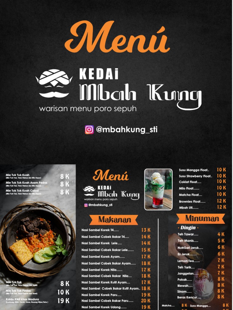 Menu Mbah Kung | PDF