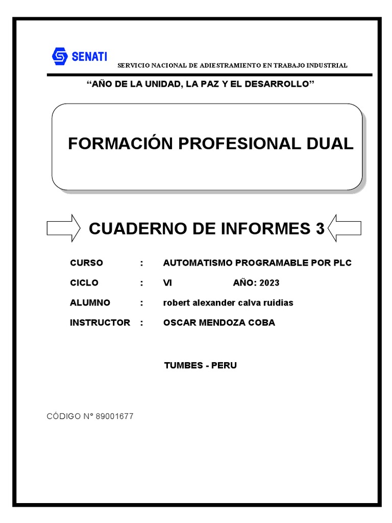 Cuaderno de Informes 3 Robert b | PDF | Informática | Ciencias fisicas