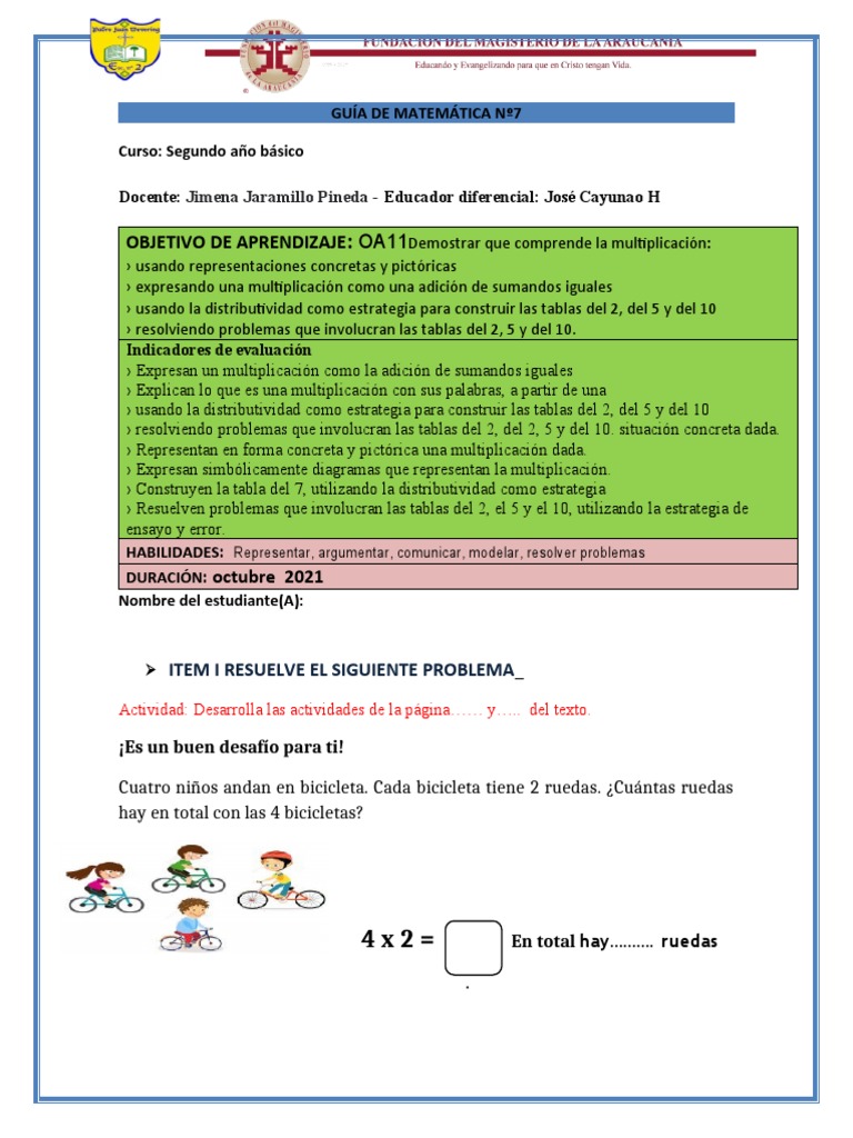 GUÍA N°7 - MAT 2do | PDF
