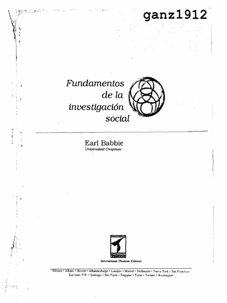 BABBIE, EARL - Fundamentos de La Investigación Social (OCR) [Por ...
