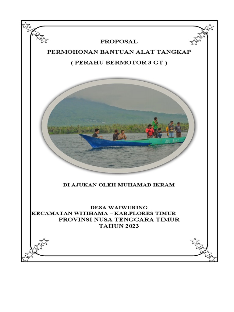 Proposal Bantuan Perahu Nelayan 3 GT | PDF