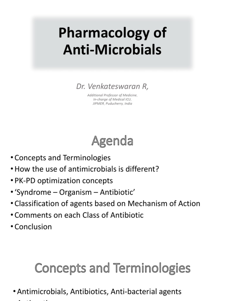 Pharmacology of Antimicrobials | PDF | Medical Specialties | Microbiology