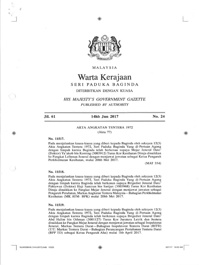 Warta Mat 554 Pingat Kebaktian | PDF