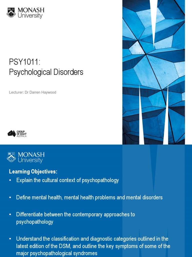 Understanding Psychopathology and Disorders | PDF | Mental Disorder ...