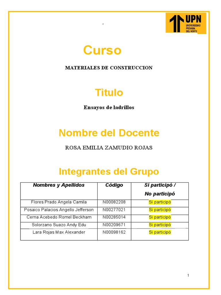 Examen Parcial | PDF | Ladrillo | Hormigón
