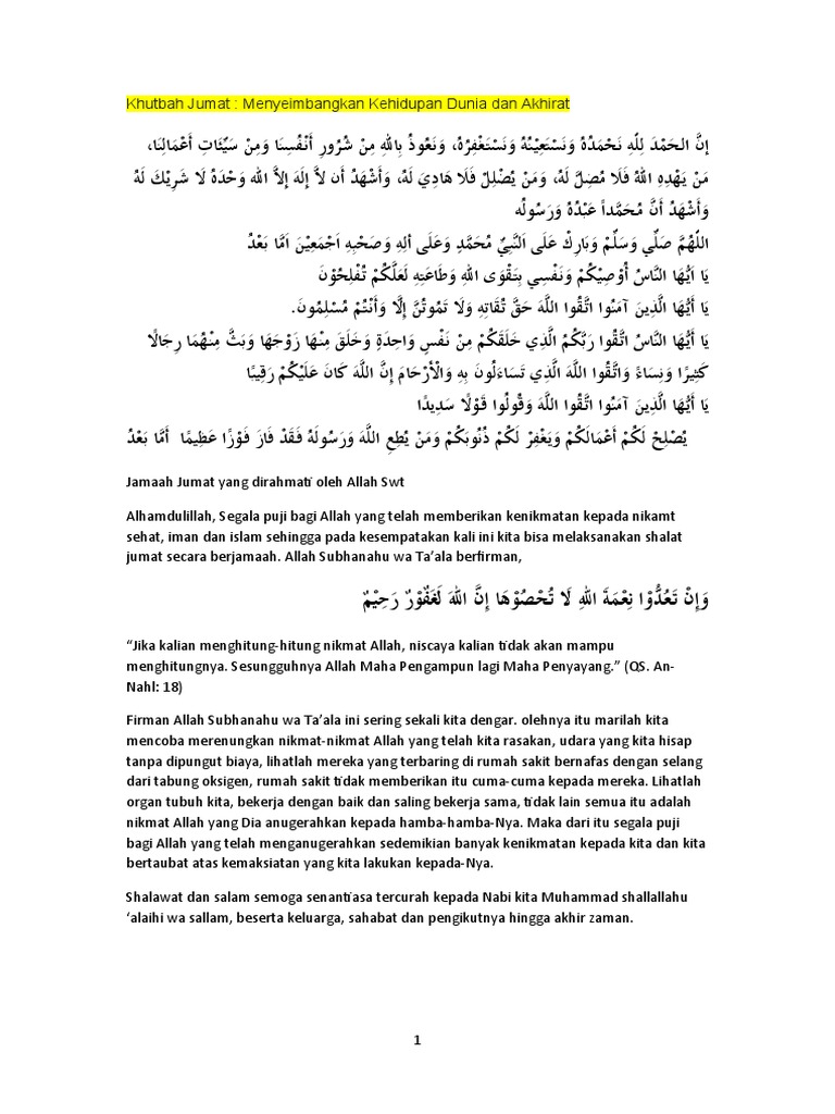 Khutbah Jumat Mendidik Anak | PDF Khutbah Jumat Mendidik Anak | PDF