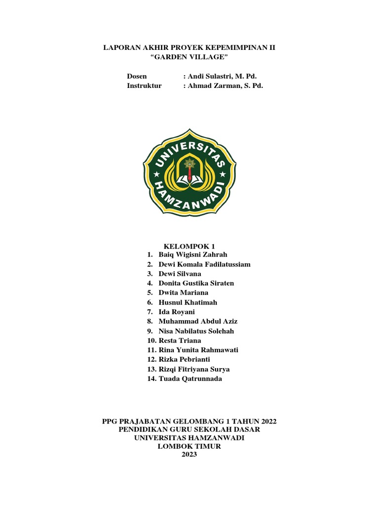 Laporan Akhir Projek Kepemimpinan II | PDF