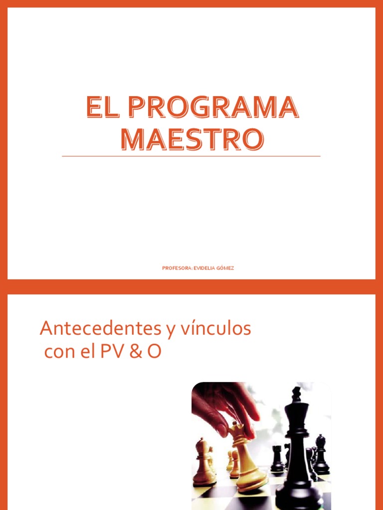El Programa Maestro | PDF | Inventario | Planificación