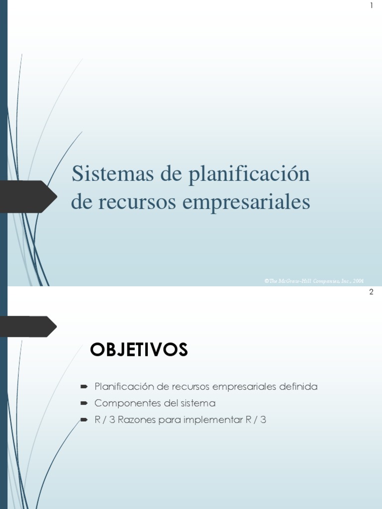 Sistemas de Planificación de Recursos Empresariales: ©the Mcgraw-Hill ...