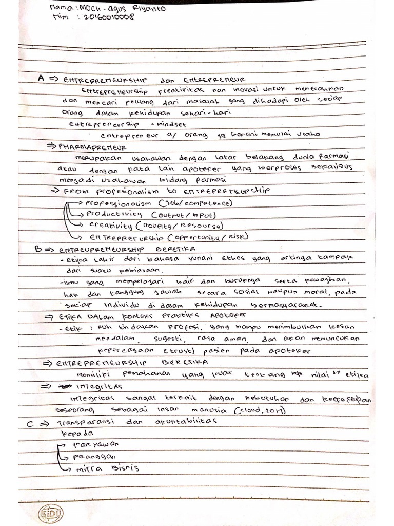 Moch. Agus Riyanto - 20160010008 - Resume | PDF