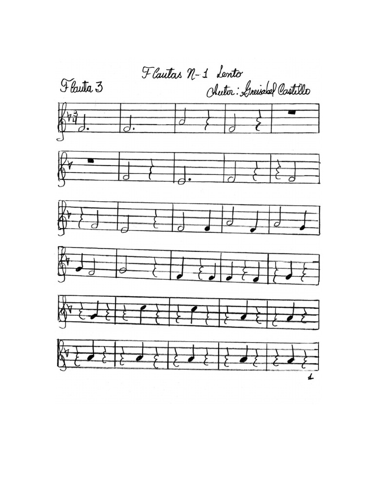 Flauta 3 Ejerc 1 | PDF
