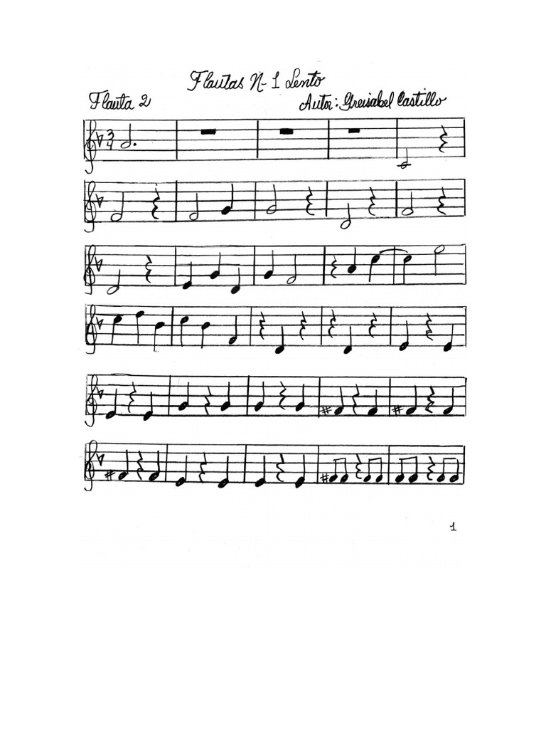Flauta 2 Ejerc 1 | PDF