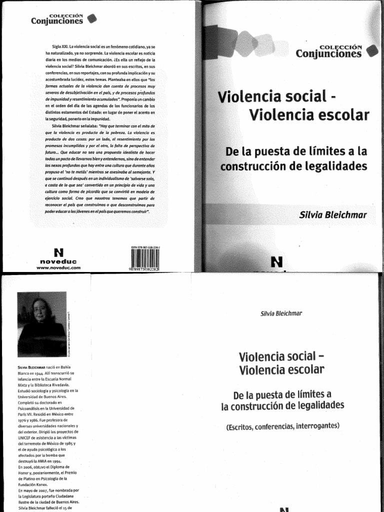 Violencia Social-Violencia Escolar. Silvia Bleichmar | PDF