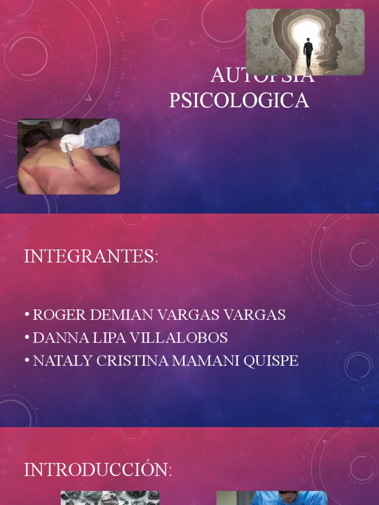 Autopsia Psicologica-1 | Descargar gratis PDF | Muerte | Sicología