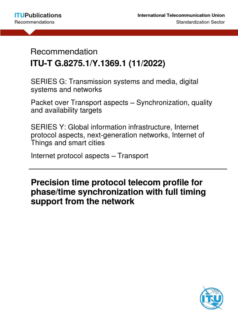 T Rec G.8275.1 202211 I!!pdf e | PDF | Computer Network | Telephony
