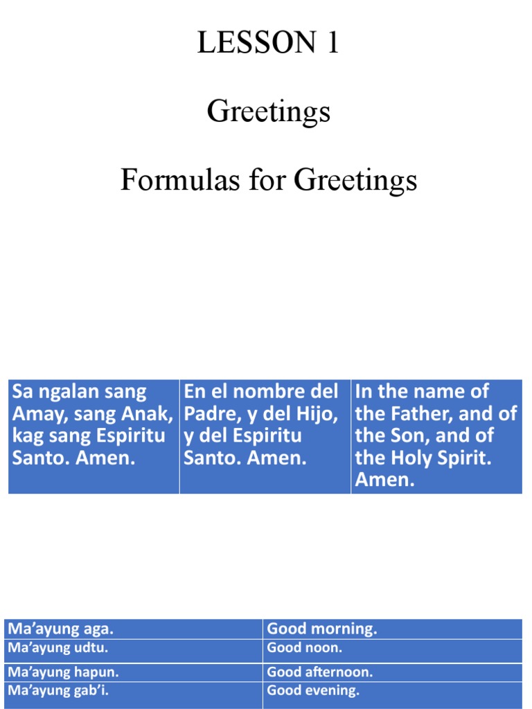 Ilonggo Language Workshop | PDF | Syntax | Language Mechanics