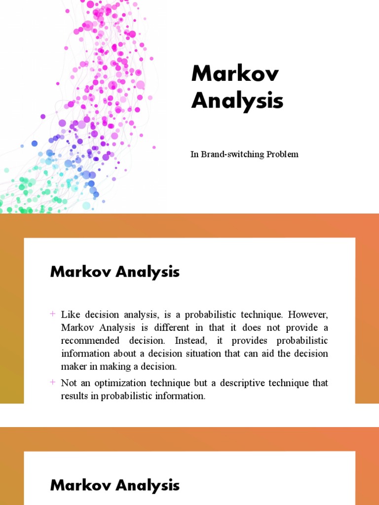 Markov Analysis | PDF | Markov Chain | Matrix (Mathematics)