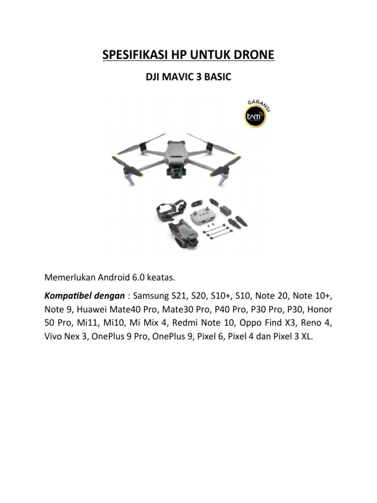 Spesifikasi HP Drone | PDF