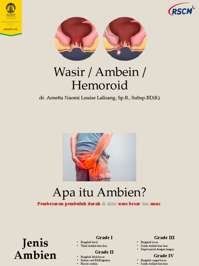 Panduan Lengkap Wasir: Gejala, Penyebab, dan Pengobatan | PDF | Kesehatan Holistik