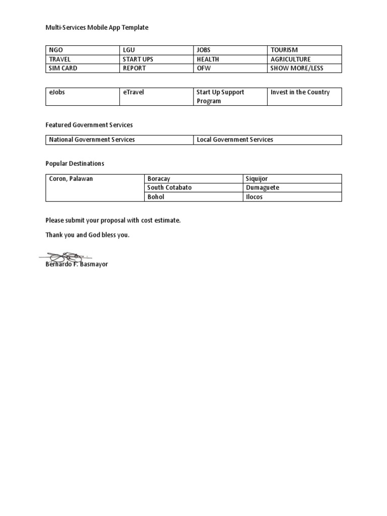 Multi-Services Mobile App Template | PDF