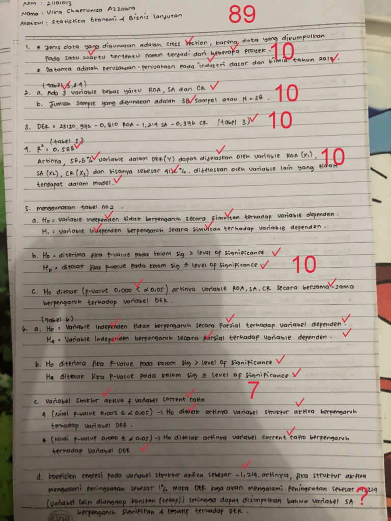 Vika Chaerunisa Azzahra - UTS - SEBL - Reg - 19 April 2022 | PDF