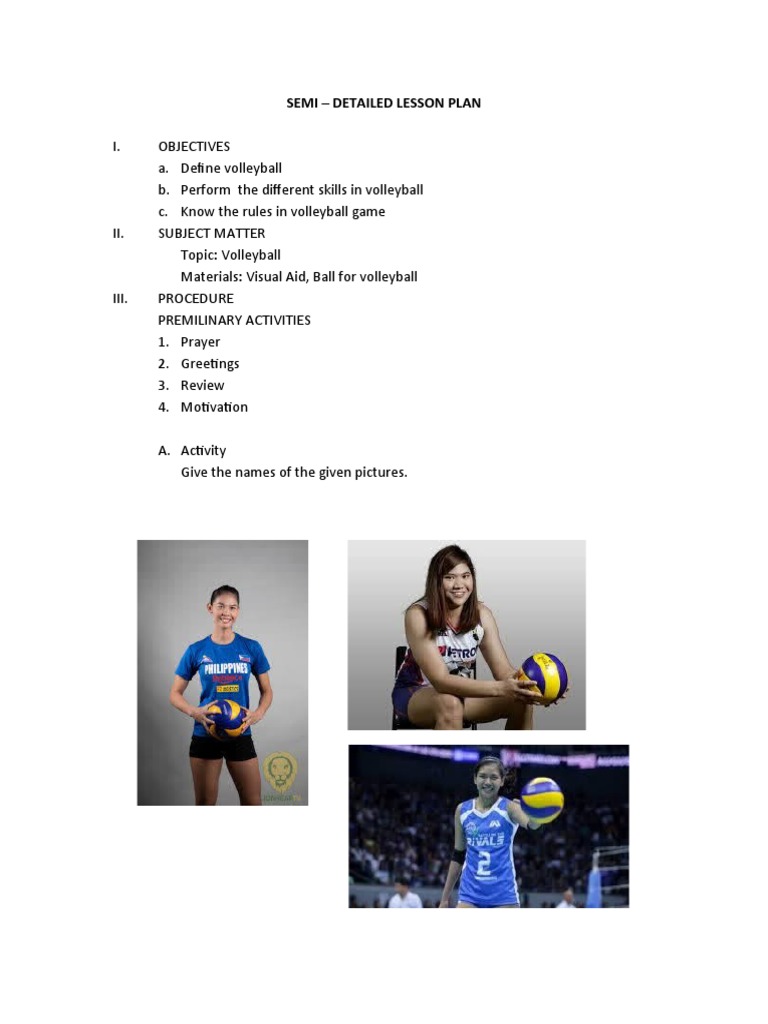 Semi Detailed | PDF | Volleyball | Team Sports