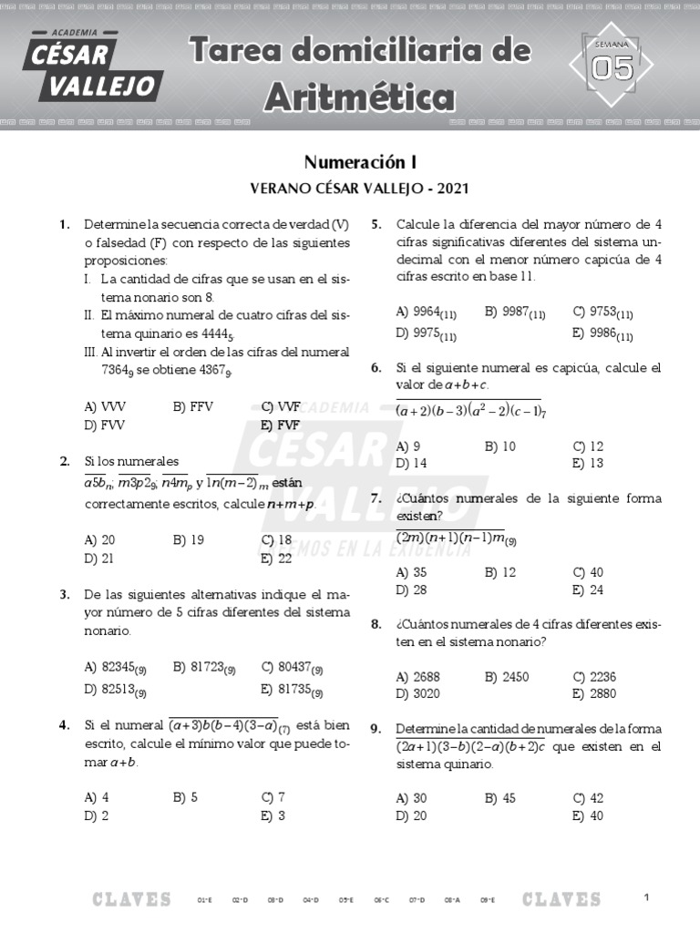 A VCV Dom Sem5 | PDF | Codificaciones | Notación