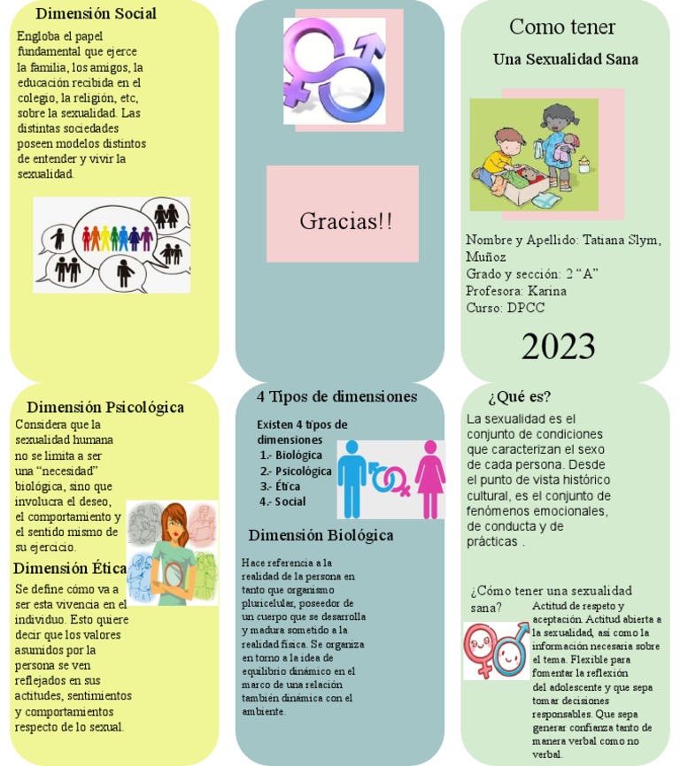 Triptico T | PDF | Sexualidad | Comportamiento