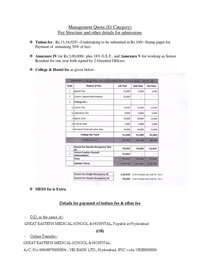Management-Quota-S1-Category-fee-Structure-and-other-details-for ...