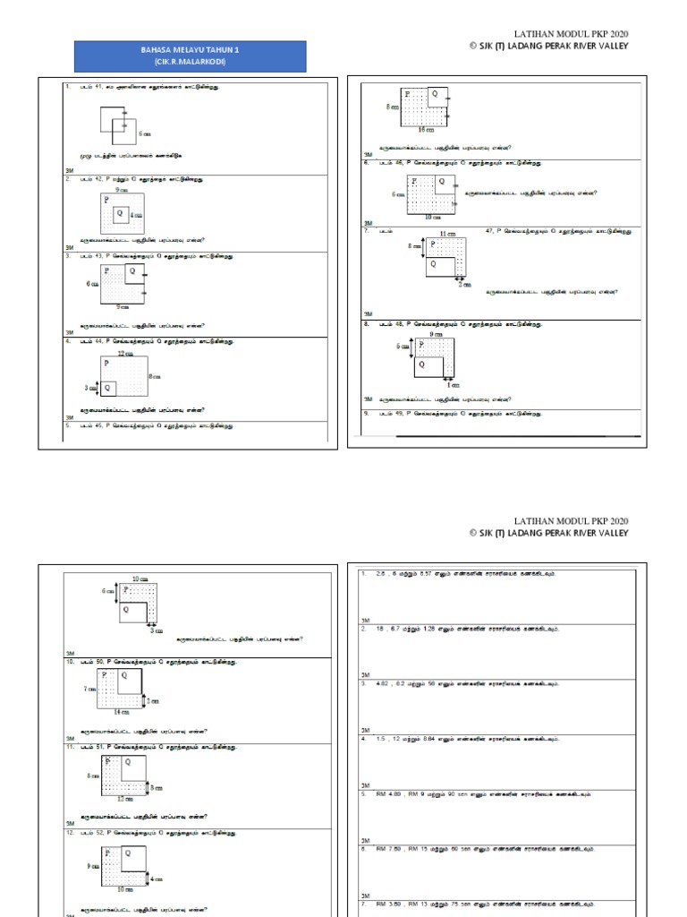 Latihan Murid PKP MT TAHUN 6 Fasa 2 | PDF