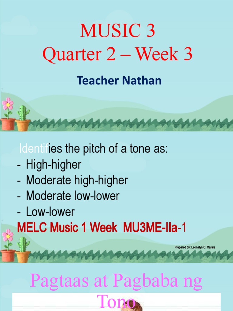 MUSIC Q2 WEEK 3 | PDF