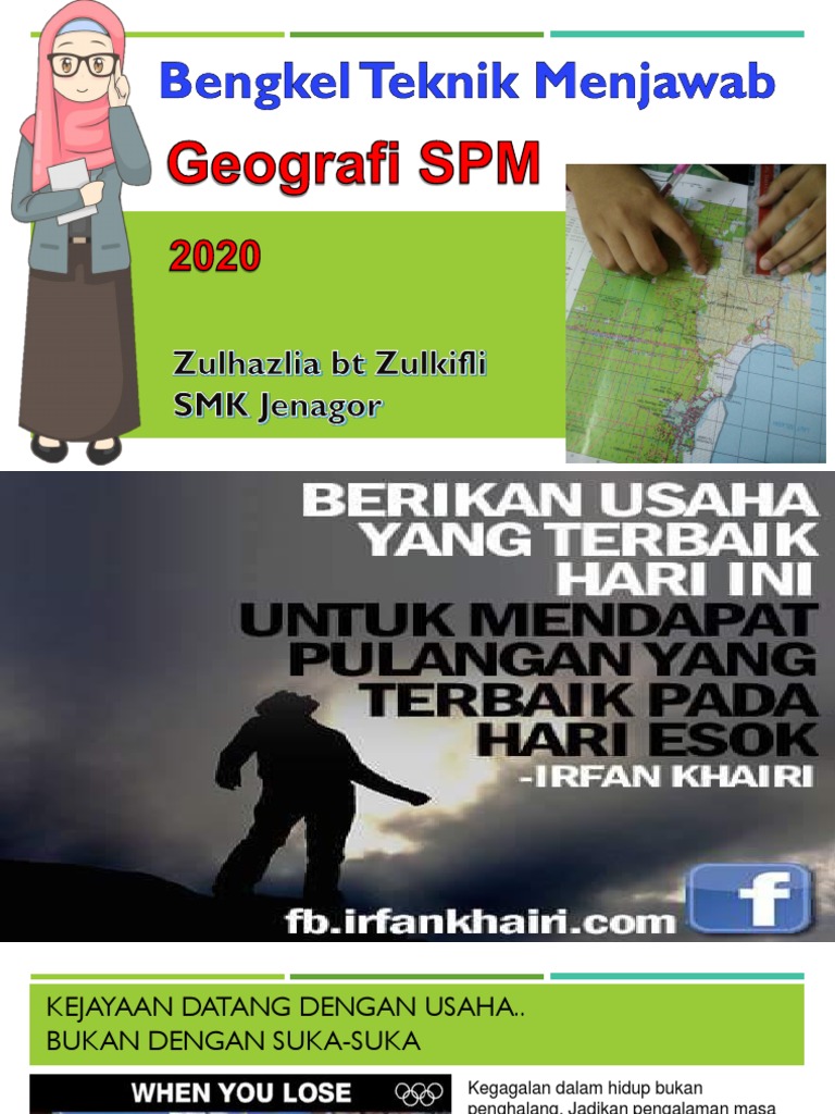 Bengkel Teknik Menjawab Geografi SPM 2020 | PDF