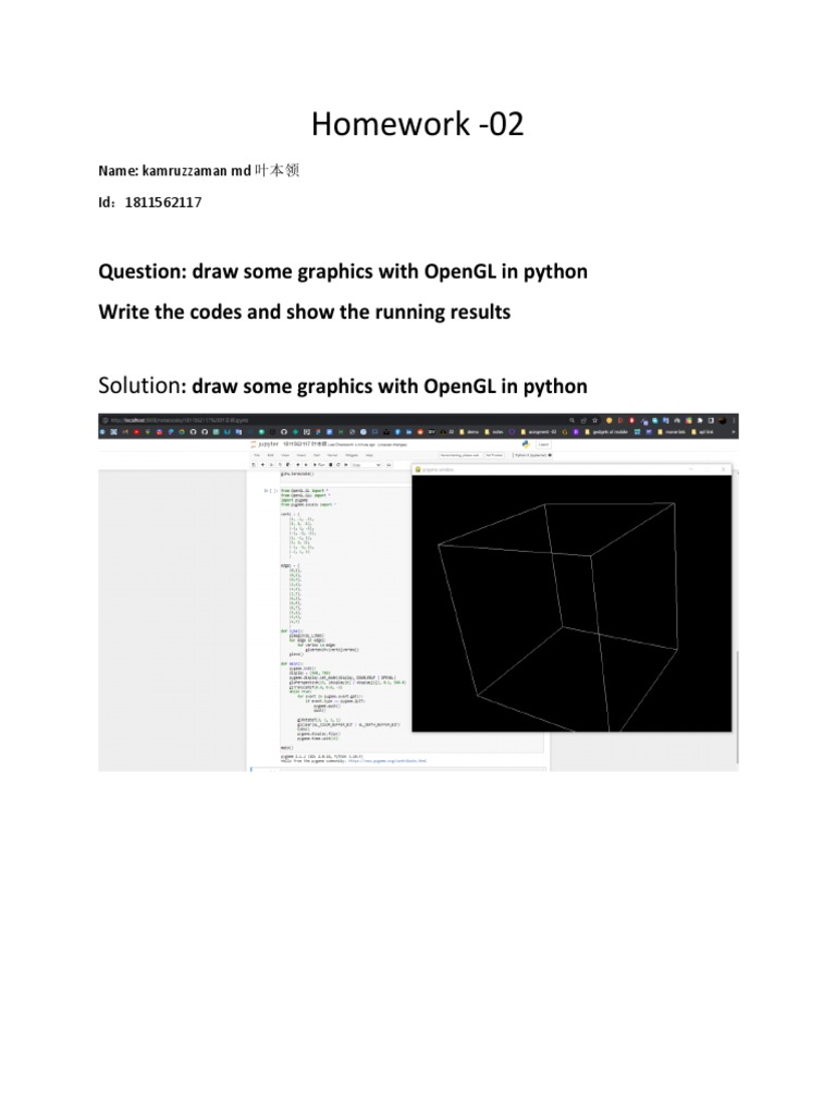 HW-02 叶本领1811562117 | PDF | Computers | Technology & Engineering
