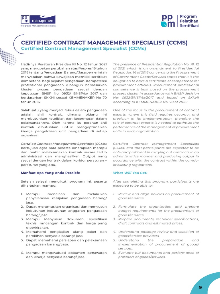 Certified Contract Management Specialist (CCMS) | PDF
