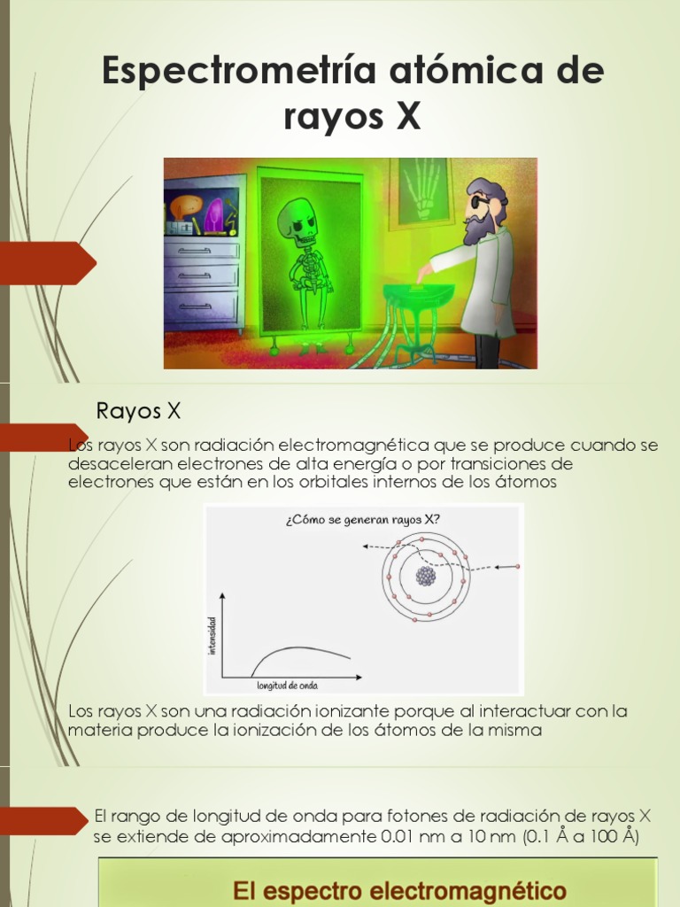 Espectrometría de Rayos X: Fuentes y Aplicaciones | PDF | Rayo X | Electrón