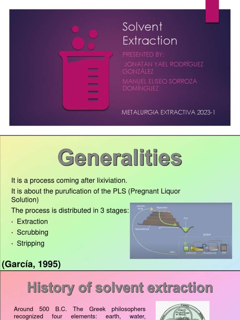 Proceso de Extracción por Solventes | PDF