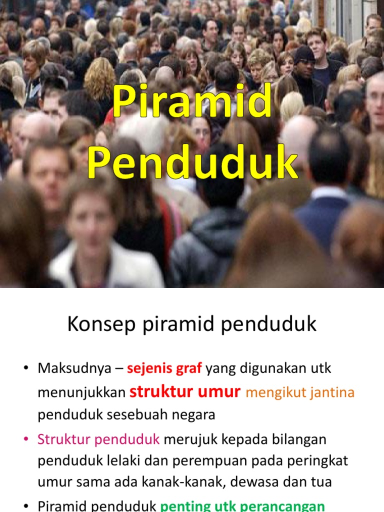 BAB 1 - PIRAMID PENDUDUK Update | PDF