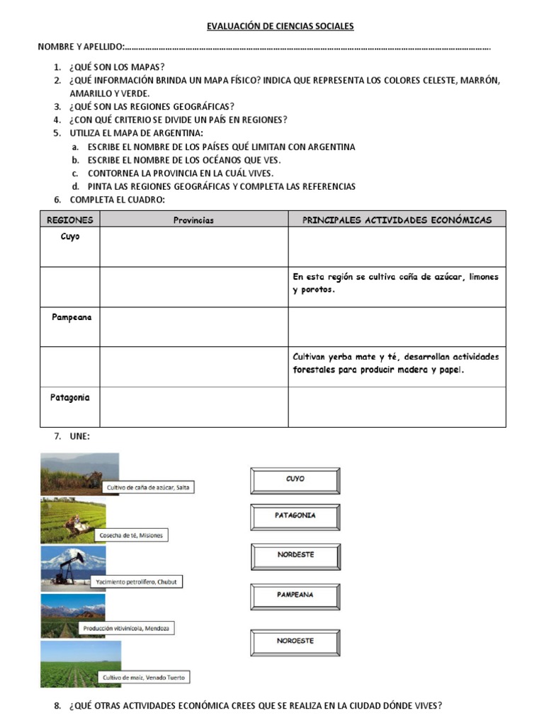 Evaluación de Ciencias Sociales | PDF