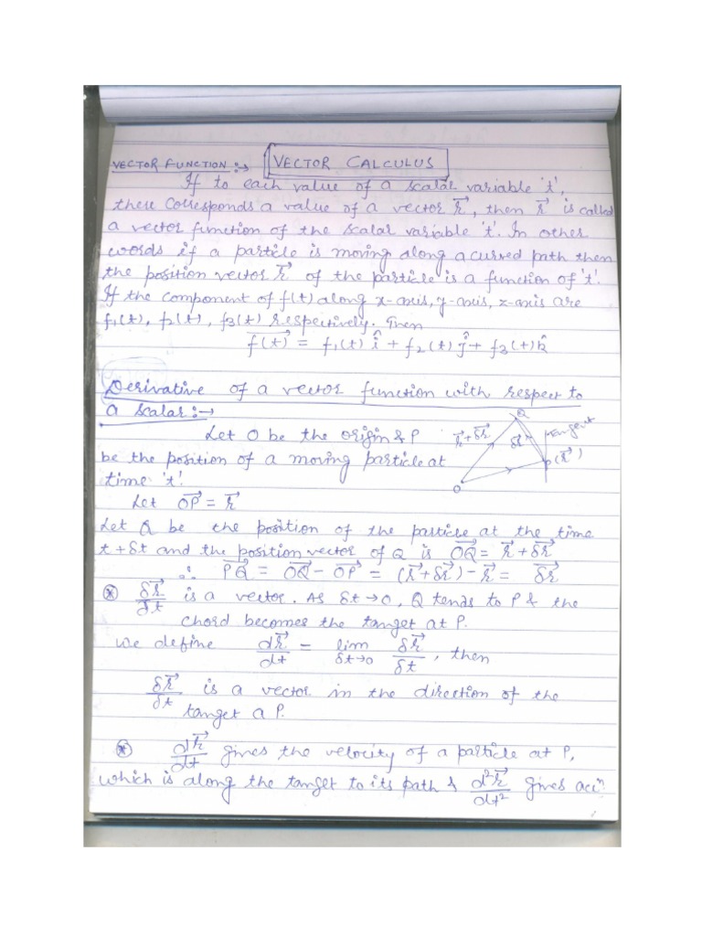 Vector Calculus | PDF