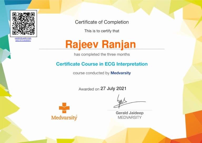 Certificate Course in ECG Interpretation-ECG Certificate 70051 | PDF