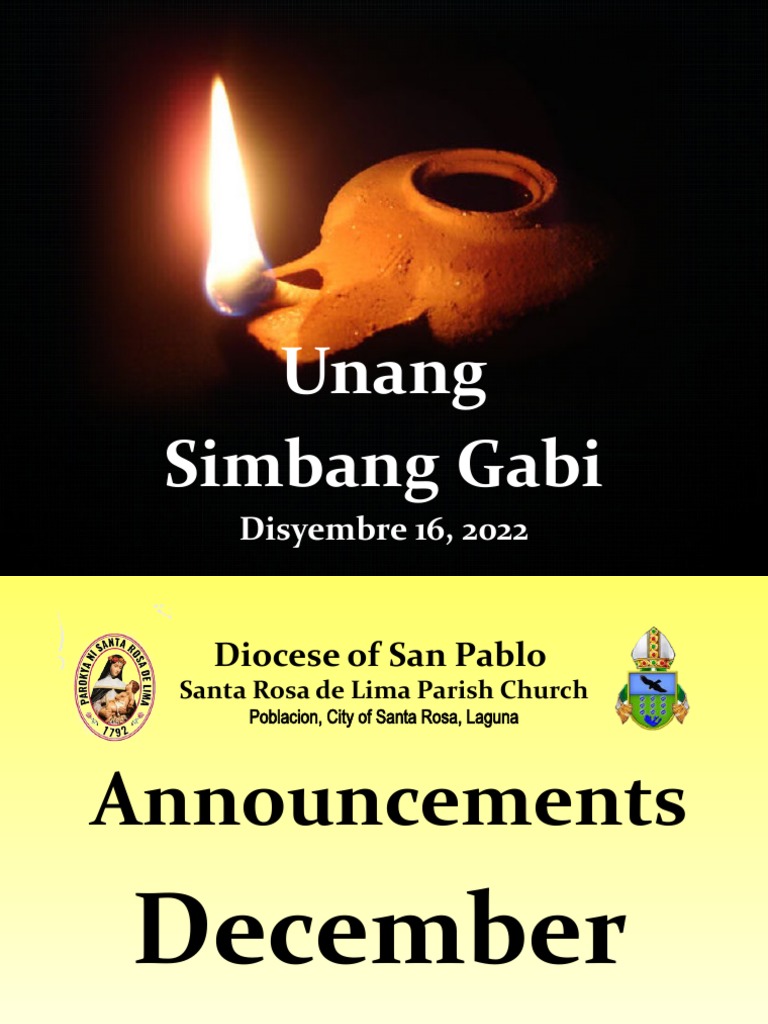1 Simbang Gabi | PDF