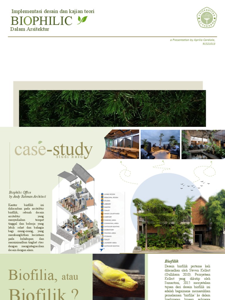 Implementasi Desain Dan Kajian Teori Biofilik Dalam Arsitektur | PDF