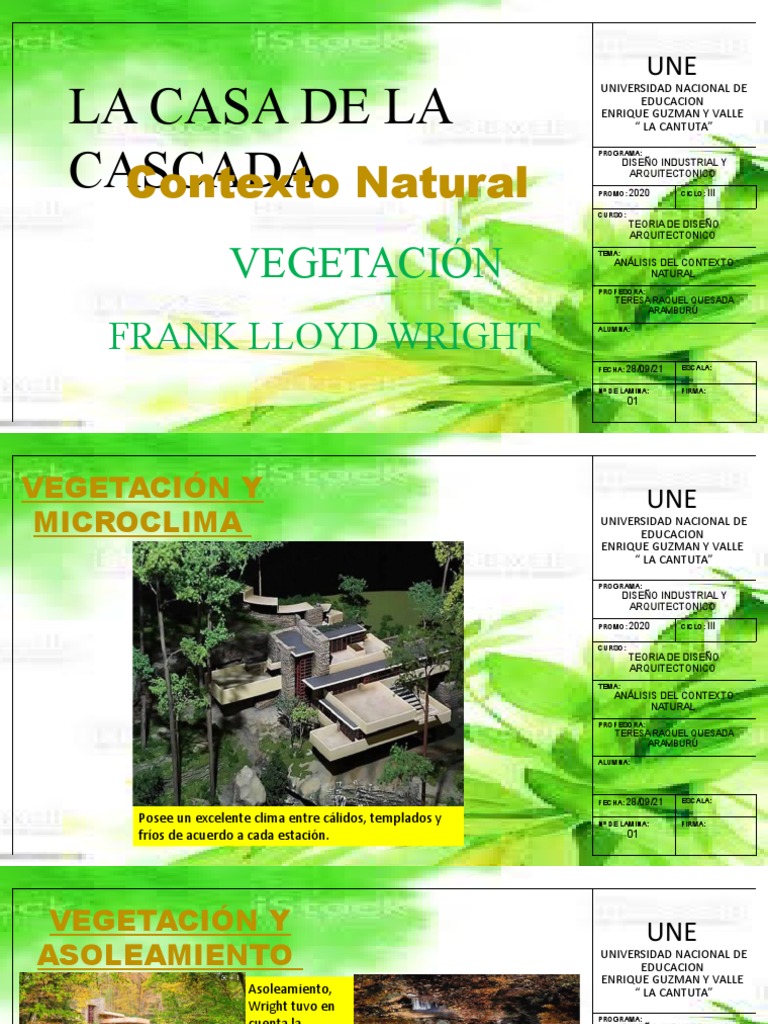 Analisis de La Vegetacion de La Casa de La Cascada | PDF